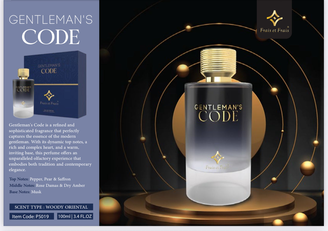 Frais et Frais GENTLEMAN'S CODE 100 ml – ViviFragances